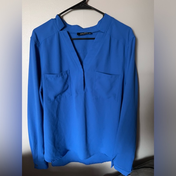 Nine West | Tops | Guc Nine West Semi Sheer Snap Front Blouse | Poshmark